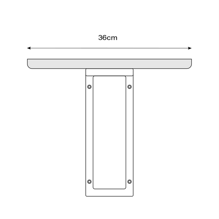 floating bedside table | white bracket + oak shelf – smokeandsawdust